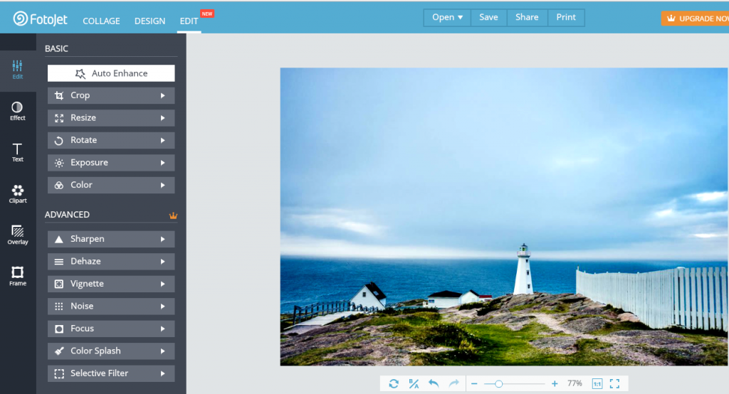 Online Photo Editor FotoJet Review - Techicy