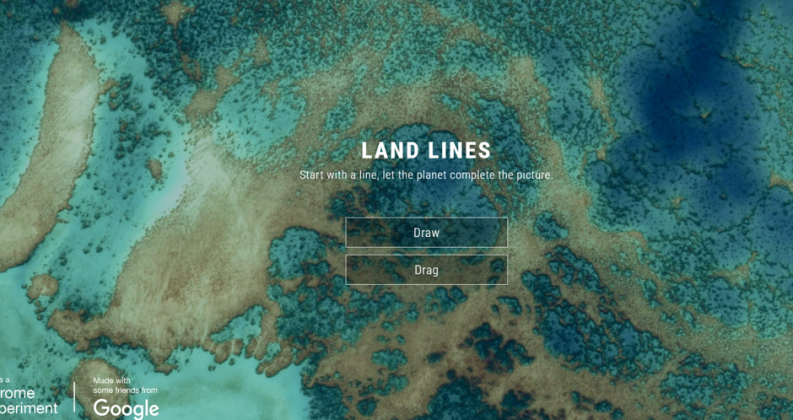 Try The New Chrome Experiment - Land Lines - Techicy