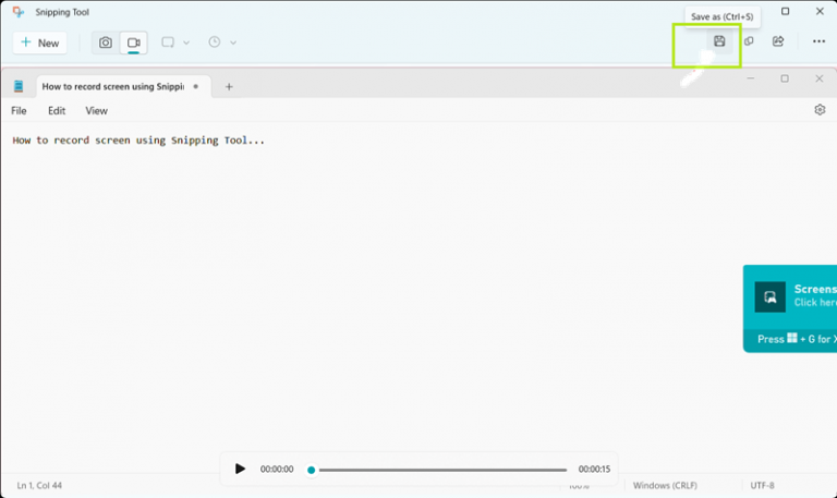 How to Screen Record with Snipping Tool on Windows 11